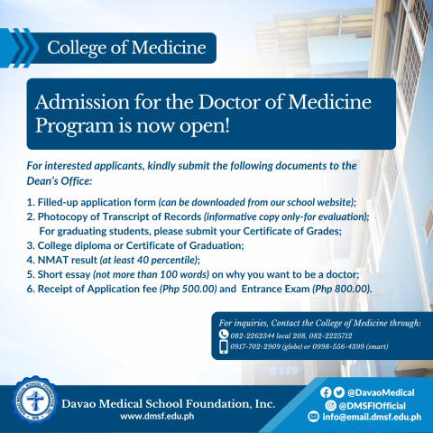 Contact - The Official Davao Medical School Foundation, Inc. Website